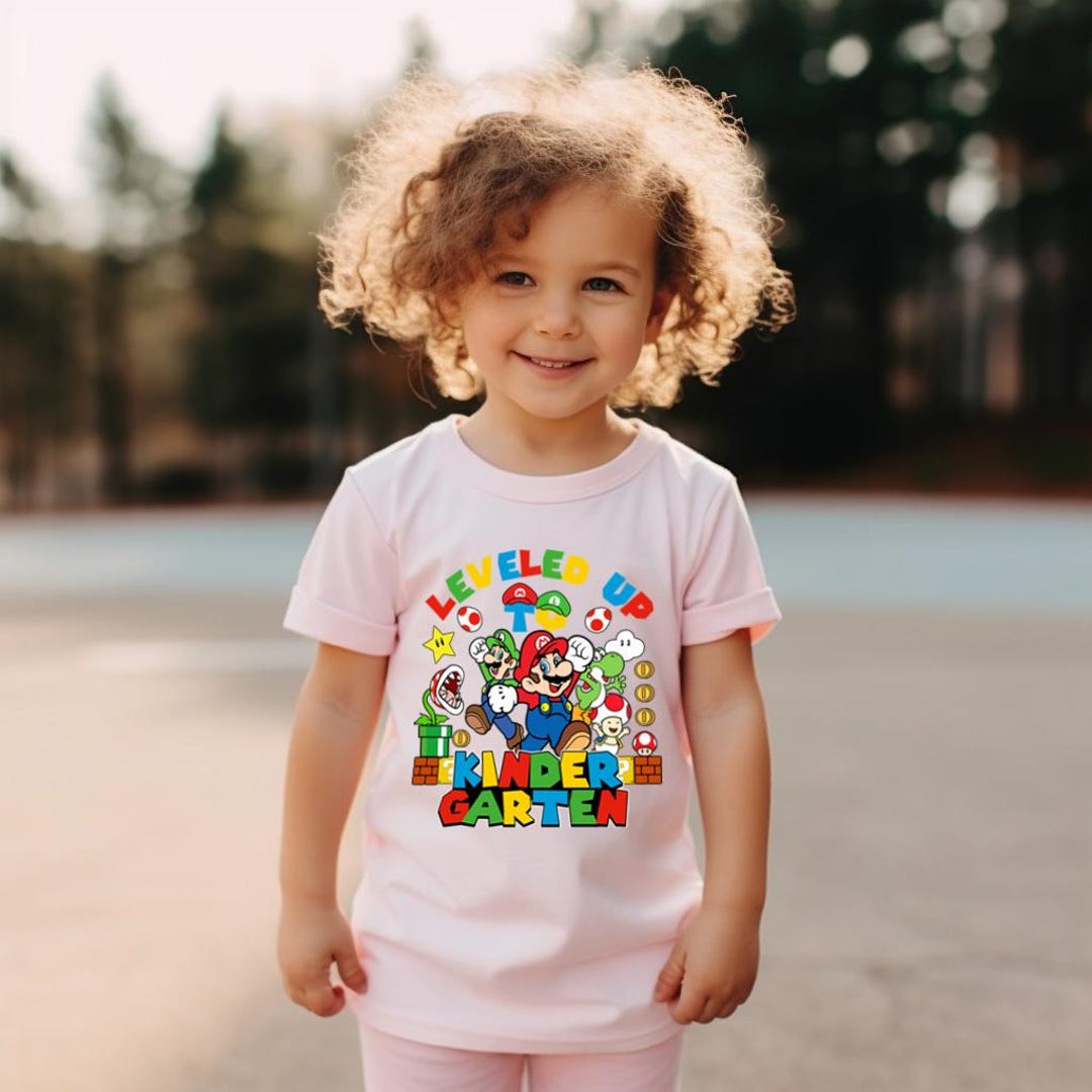Super Mario Graduation Shirt Kindergarten Level Complete Tee First ...