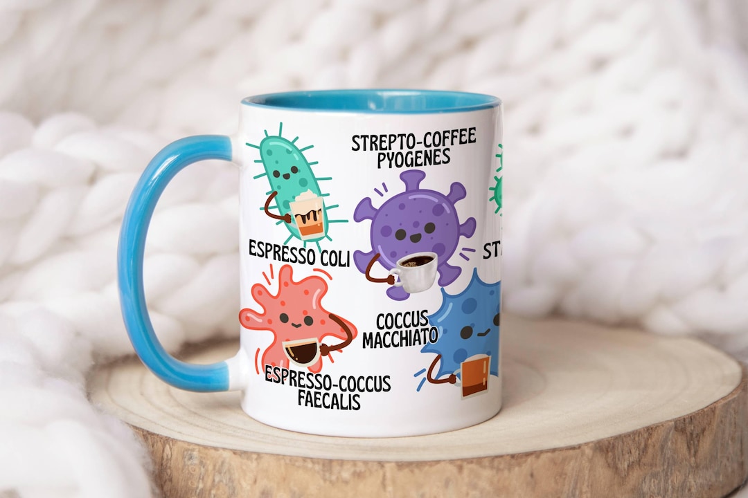 Coffee Bacteria Mug, Microbiology Mug, Microbiologist, Clinical Lab ...