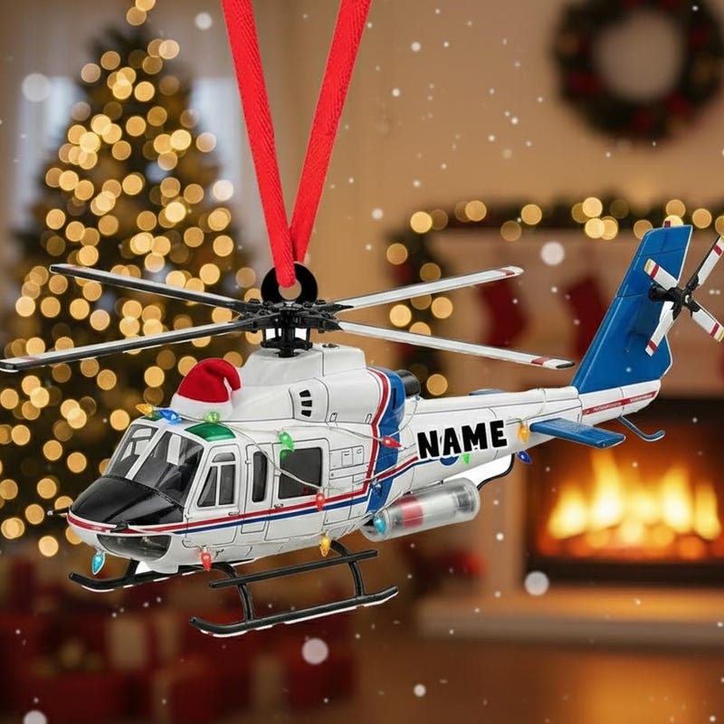 Christmas Tree Helicopter - Etsy