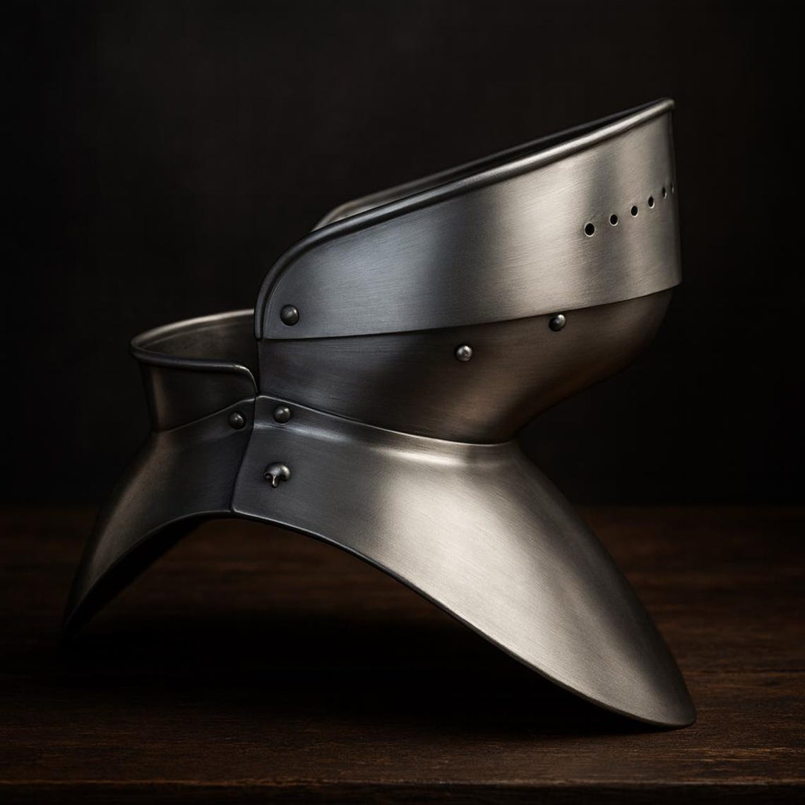 Medieval Steel Gorget – Handmade Knight Neck Armor for Cosplay & LARP ...