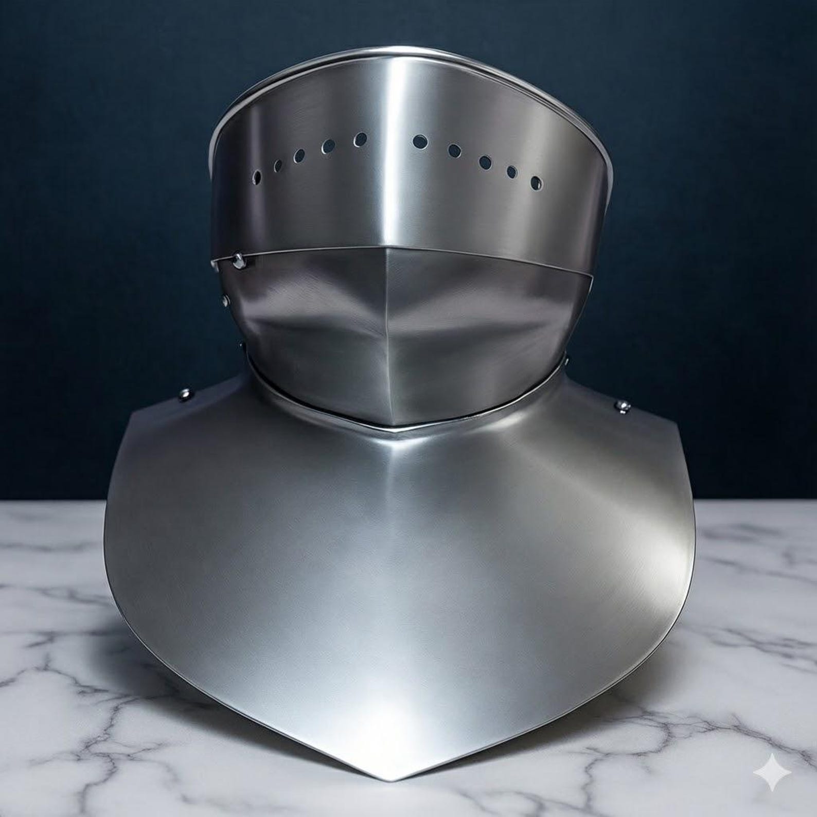 Medieval Steel Gorget – Handmade Knight Neck Armor for Cosplay & LARP ...
