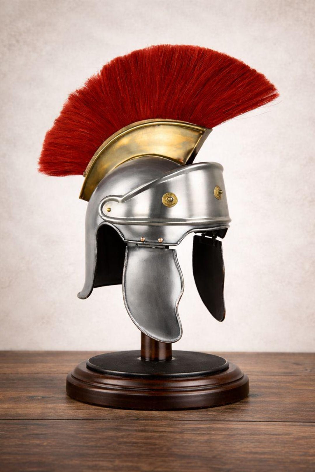 Medieval Roman Helmet Replica: Wearable Steel Armor for LARP Cosplay ...