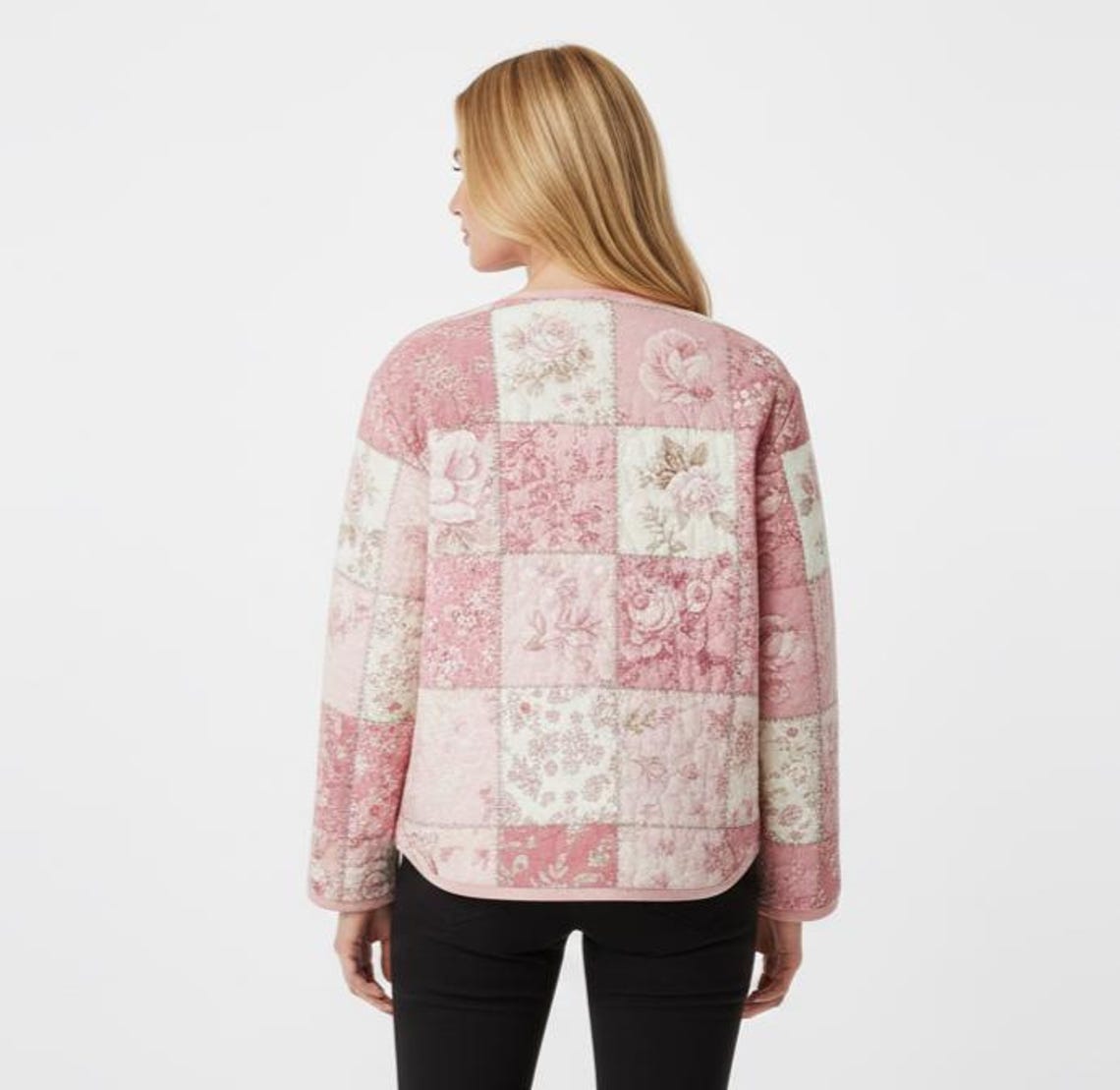 Patchwork Quilted Jacket PDF Sewing Pattern – Women’s Coat Pattern ...