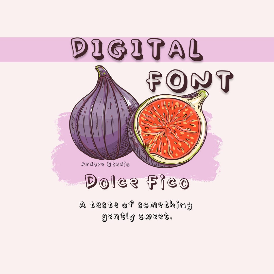 Dolce Fico Outline Font | Handwritten Bubble Script, Logo Design (OTF ...