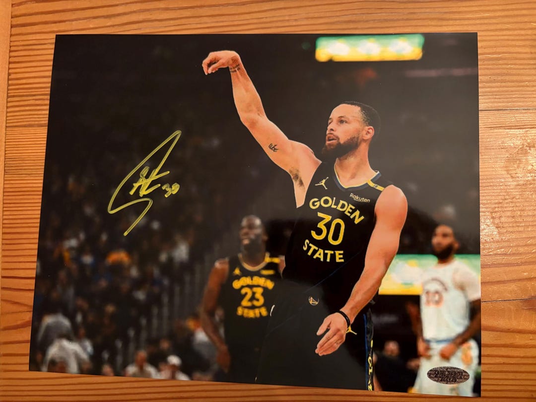 Steph Curry Autographed 8x10 Photo With COA - Etsy