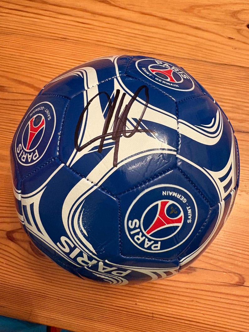 Lionel Messi and Kylian Mbappe Signed PSG Ball With COA - Etsy Australia