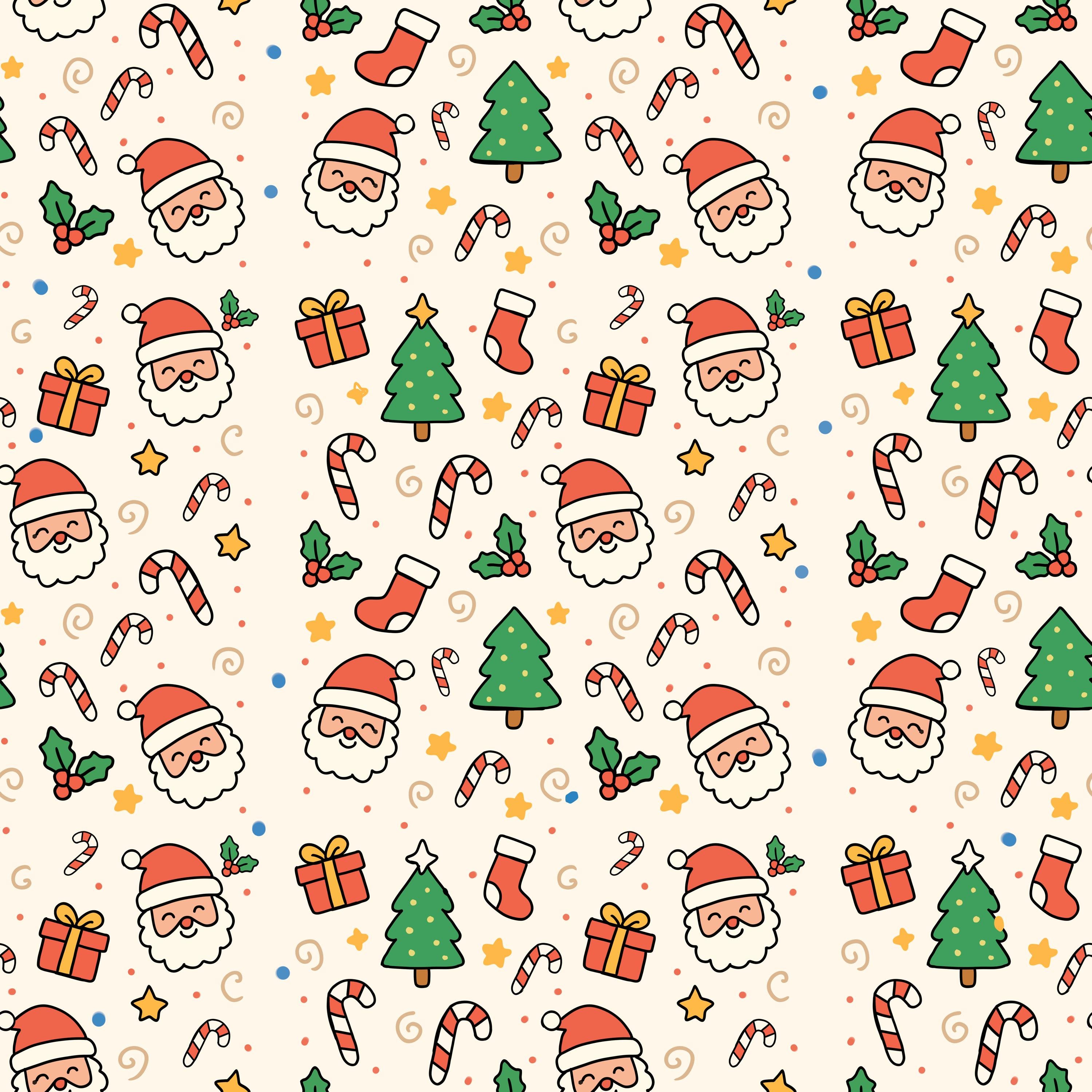 Christmas Digital Seamless Pattern - Etsy