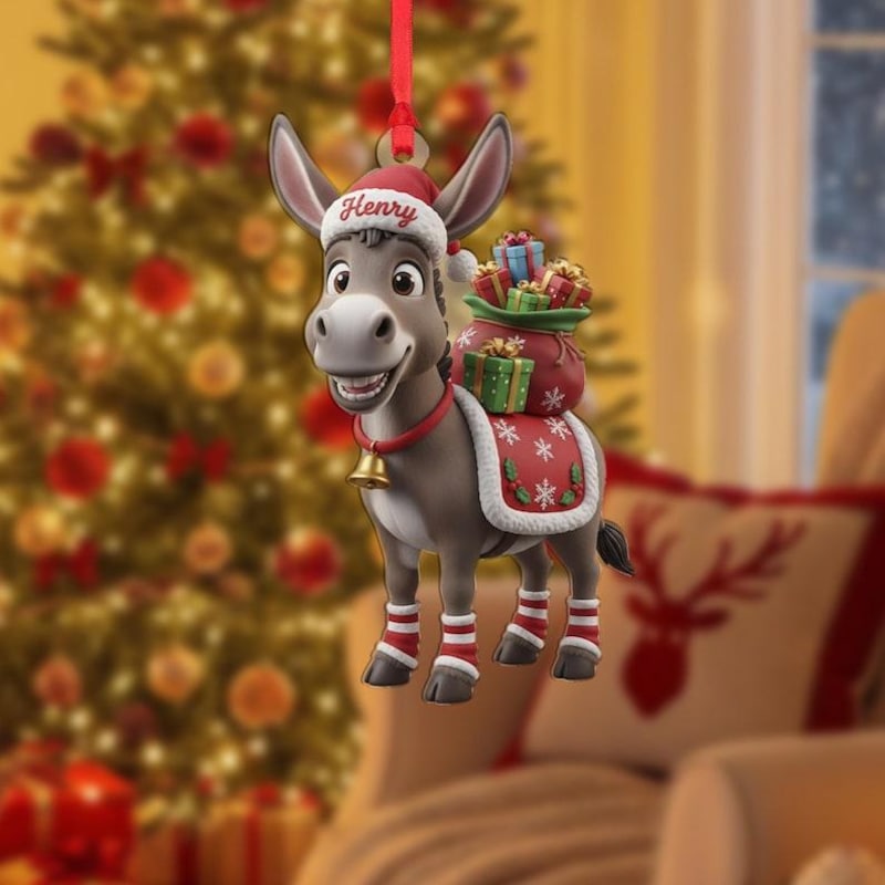 Dominick the Donkey Ornament - Etsy