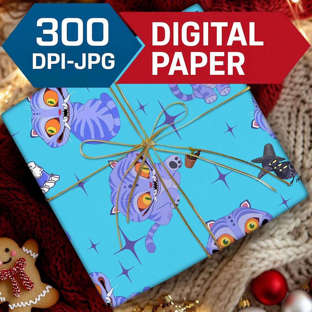 Derpy Tiger Kpop Demon Hunters Pattern Paper Download | Huntrix ...