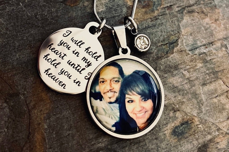 Memory Photo Custom Stainless Memorial Necklace Photo Gift I - Etsy