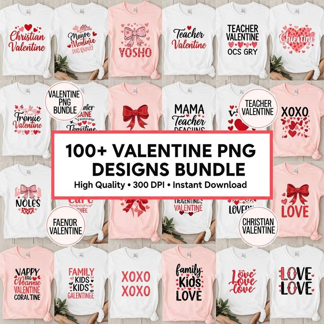 100+ Valentine PNG Bundle, Valentine Mega Bundle, Teacher Christian ...