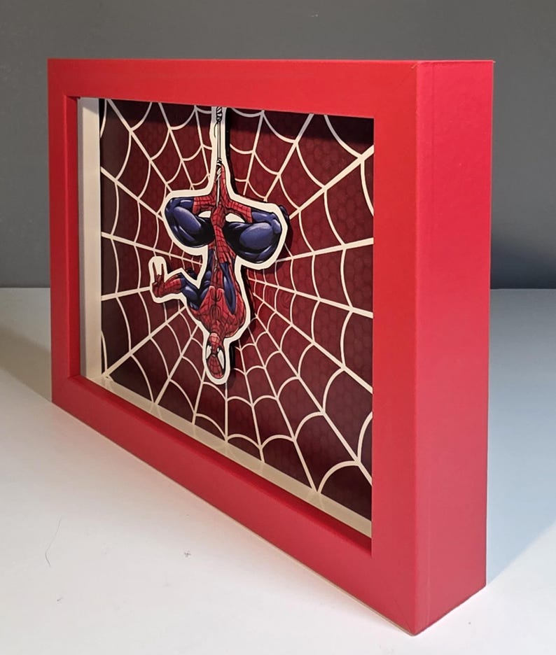 Spider-man 3D Shadowbox – Marvel Comics Fan Art & Pop Culture Gift - Etsy