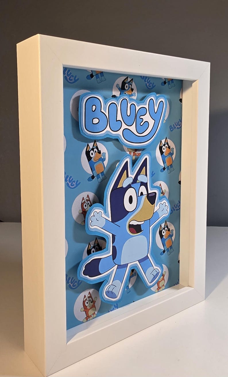 Bluey 3D Shadowbox – Kids & Family Pop Culture Art - Etsy