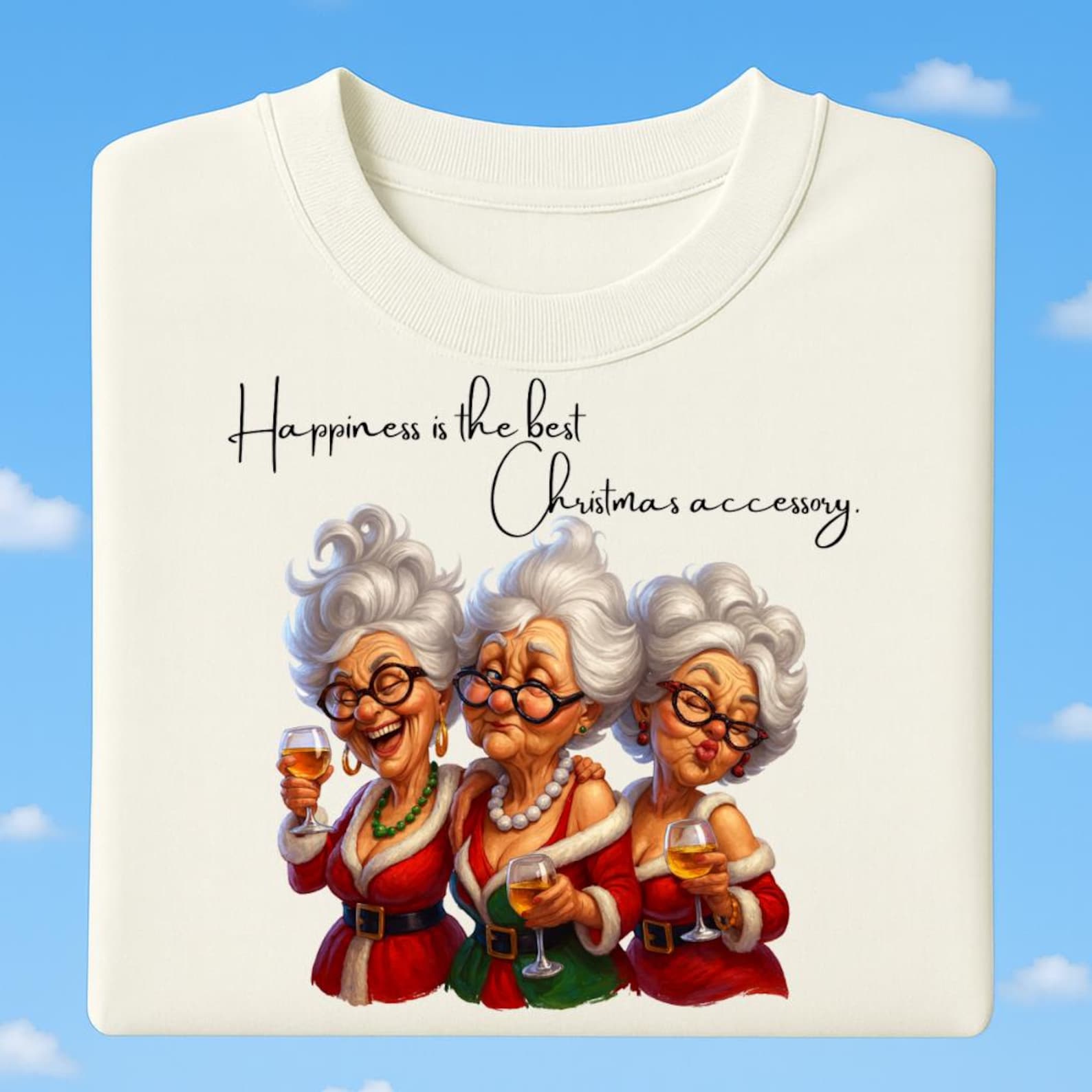 Funny Mrs. Claus Christmas Party PNG, Retro Santa Ladies Clipart ...