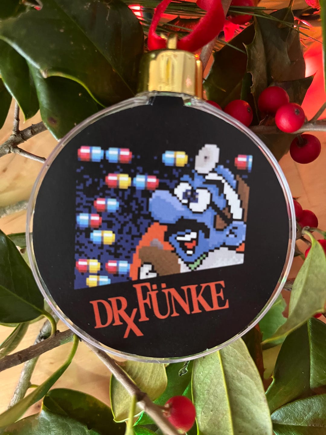 Dr. Funke: Arrested Development / Dr. Mario Mashup Christmas Ornament ...