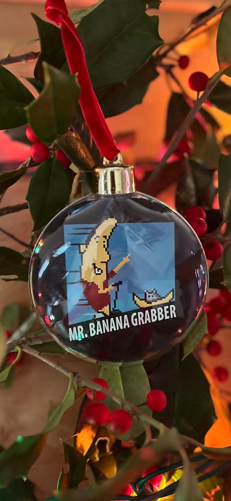 Mr. Banana Grabber: Arrested Development / Nintendo Mashup Christmas Ornament - Etsy