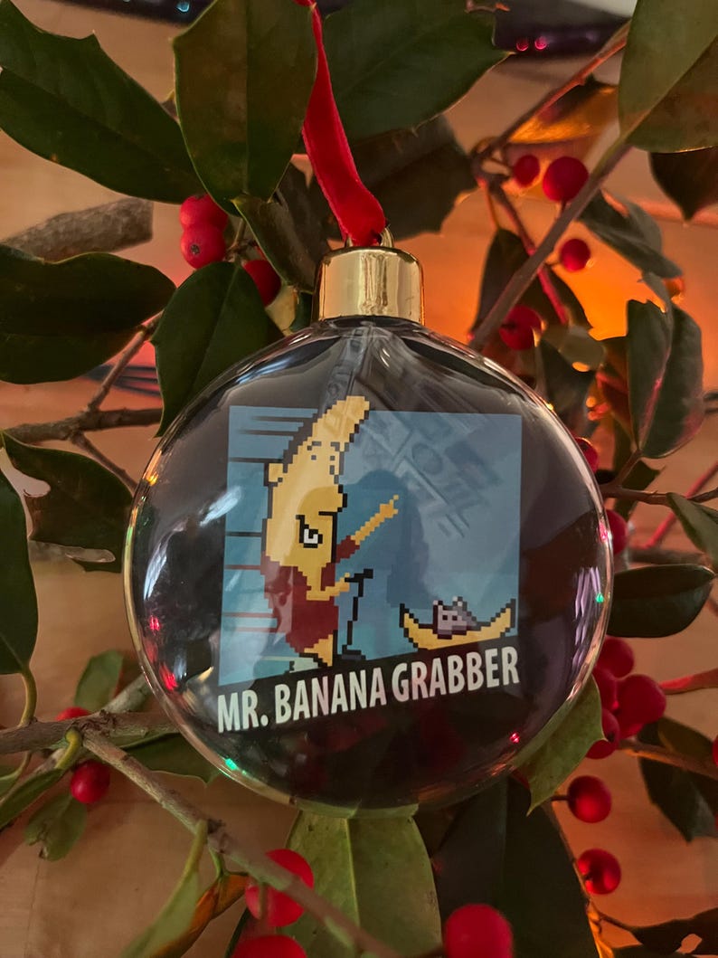 Mr. Banana Grabber: Arrested Development / Nintendo Mashup Christmas Ornament - Etsy