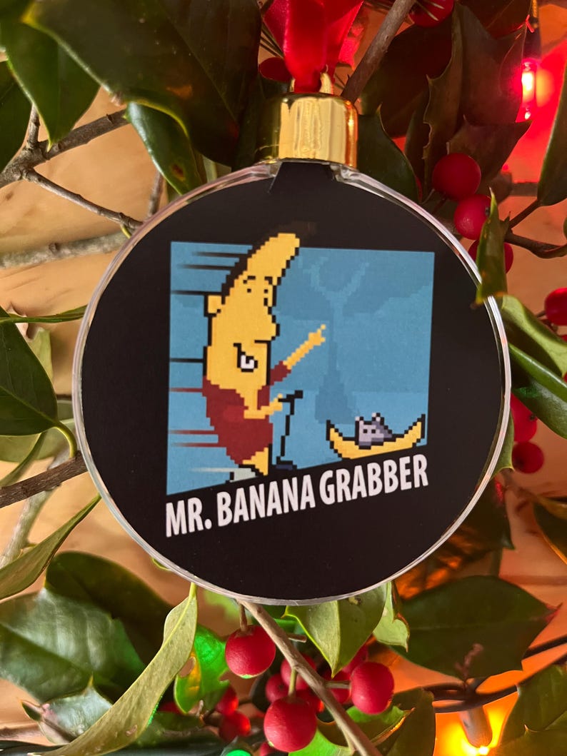 Mr. Banana Grabber: Arrested Development / Nintendo Mashup Christmas Ornament - Etsy