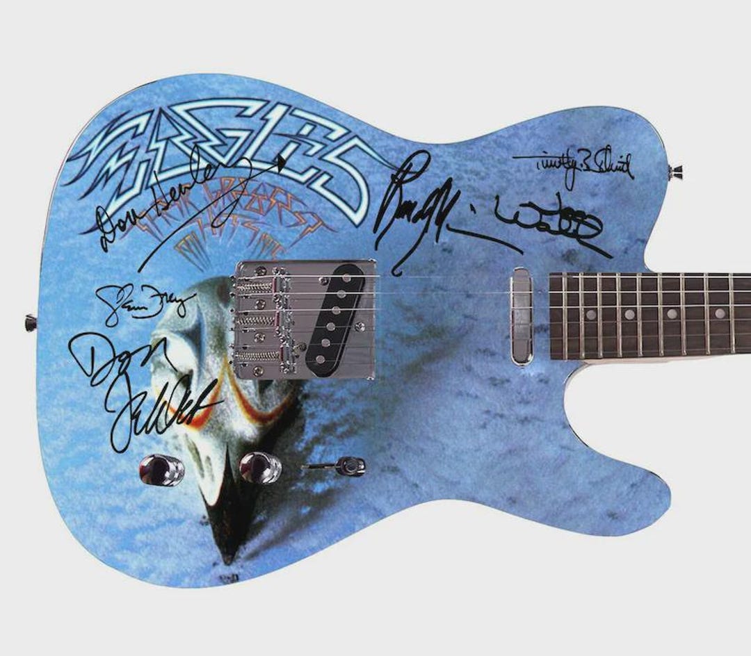 The Eagles Greatest Hits Electric Guitar – Joe Walsh Printed Signature ...