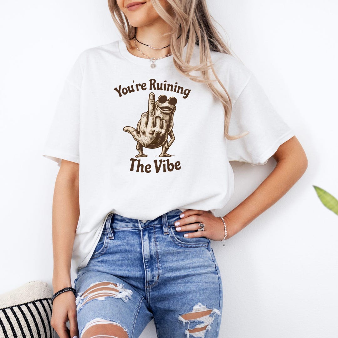 Marcus the Worm Shirt, You’re Ruining the Vibe Shirt, Funny Sarcastic ...