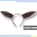 Eevee Ears Headband Cosplay Fleece Anime Geek Gift Pokemon Tan Brown ...
