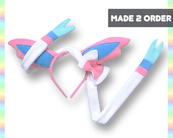 Eevee Ears Headband Cosplay Fleece Anime Geek Gift Pokemon | Etsy