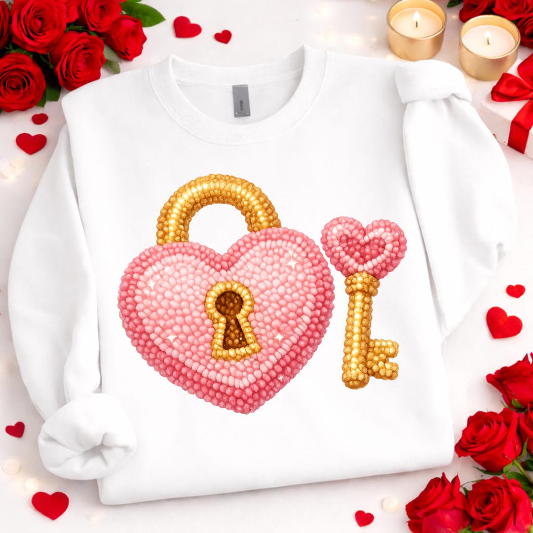 Valentine Heart Lock and Key PNG, Pink Coquette Heart Lock Clipart ...