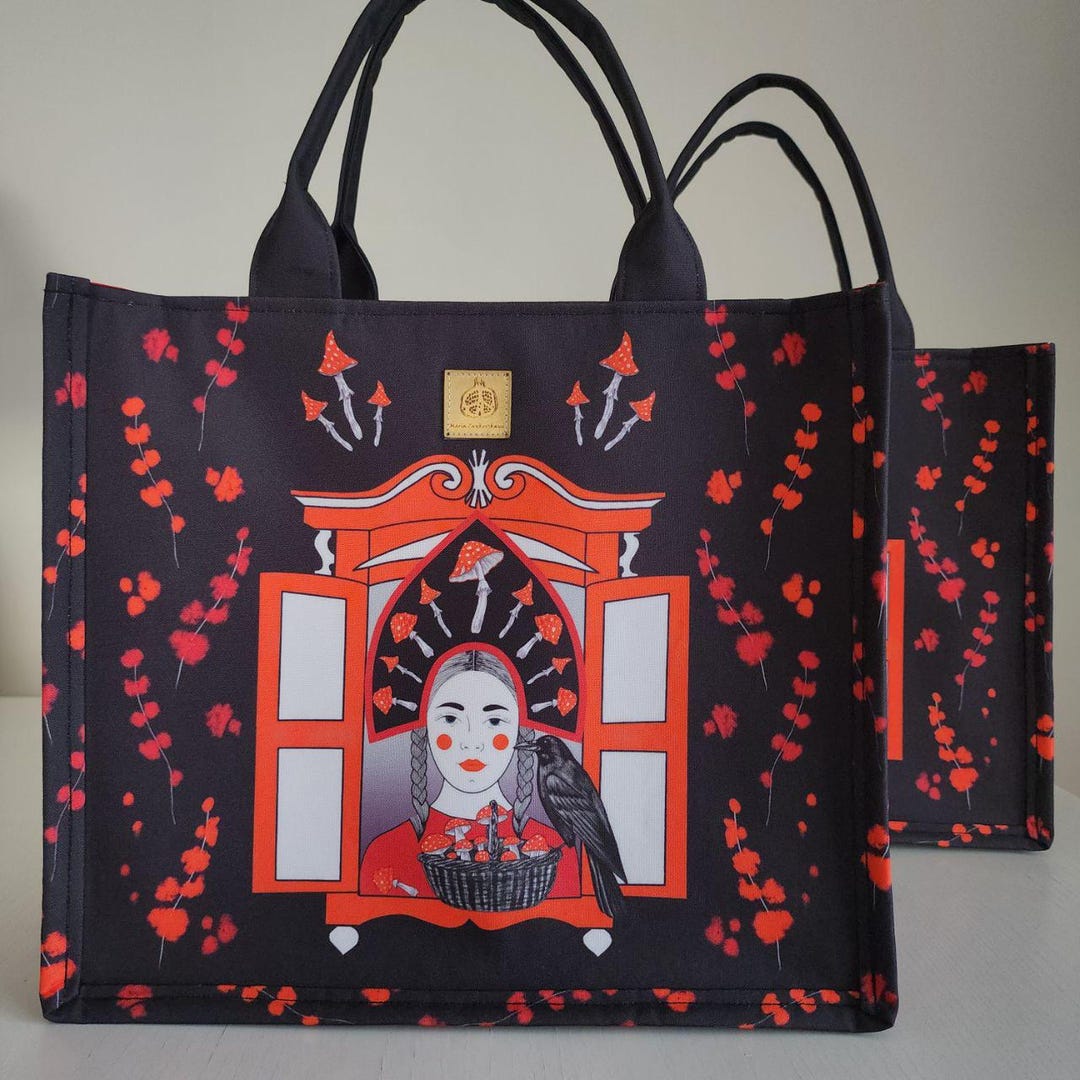 Russian Fairy Tales Maxi Tote Bag – Handmade Art Tote - Etsy