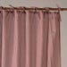 Rust Red Striped Tie Top Curtains | Cotton Farmhouse Window Panels ...
