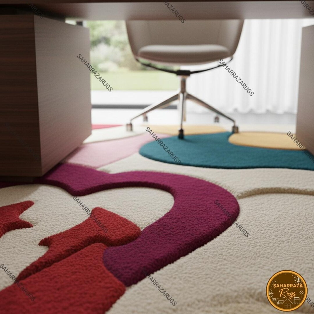 Creative/catchy: the "color Puddles" Statement Rug – Modern Abstract ...