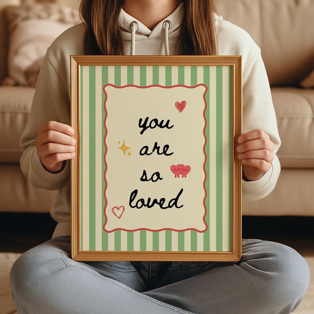 Vintage Nursery Printable - Pastel Affirmation Wall Art, Cute Kids Room ...