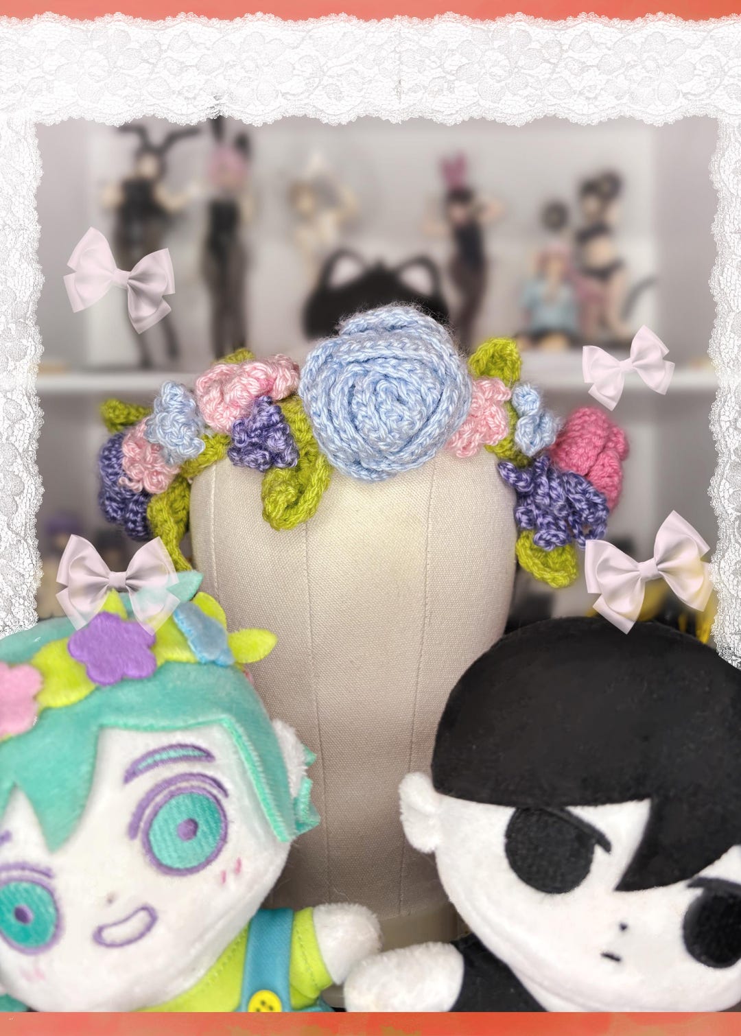 Omori Basil Crochet Flower Crown - Etsy