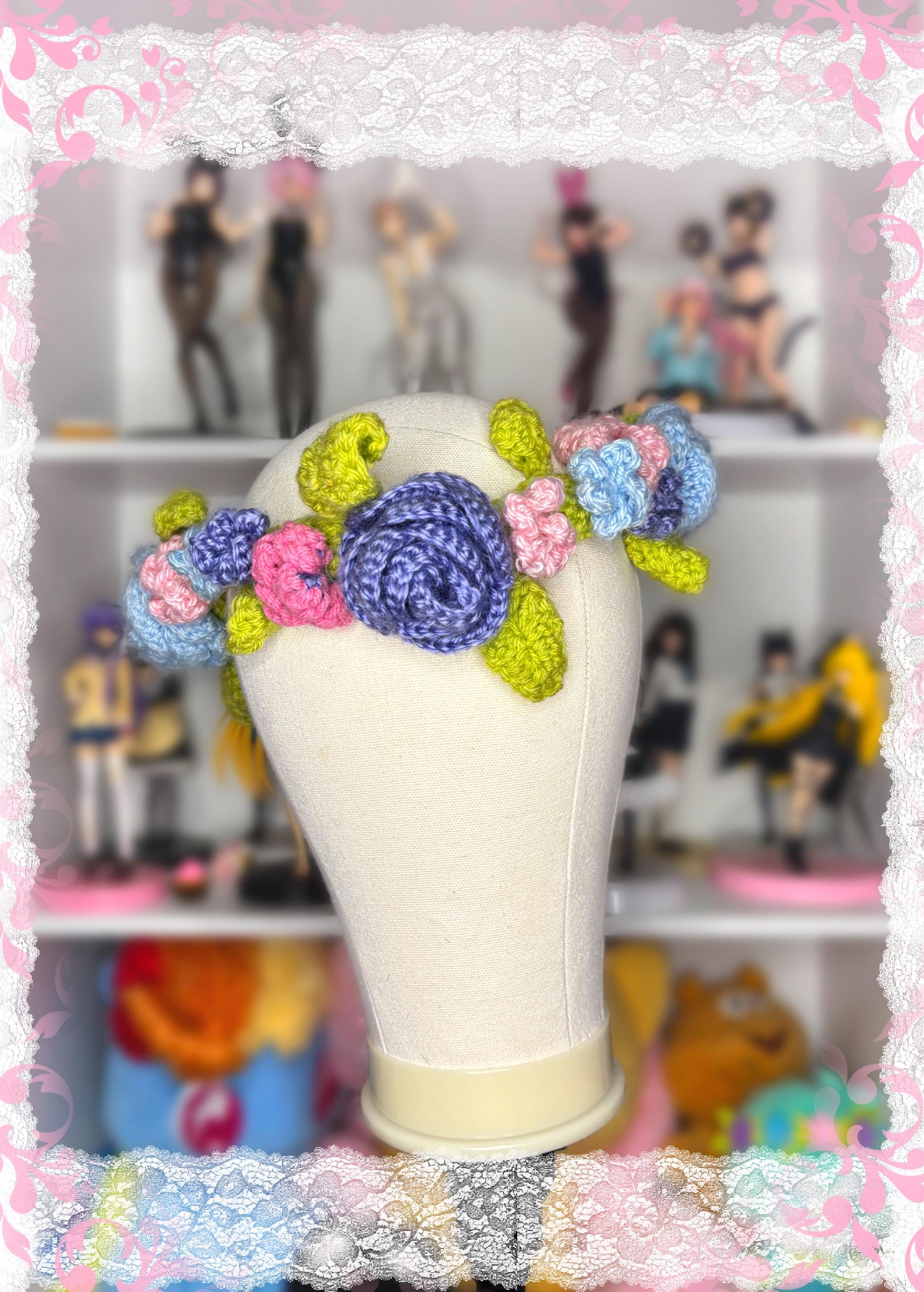 Omori Basil Crochet Flower Crown - Etsy