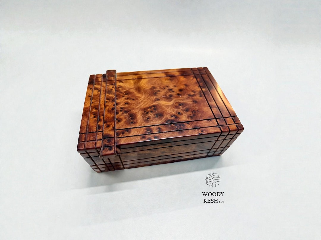 Wooden Secret Stash Box,puzzle Box With Invisible Mechanism,adult ...