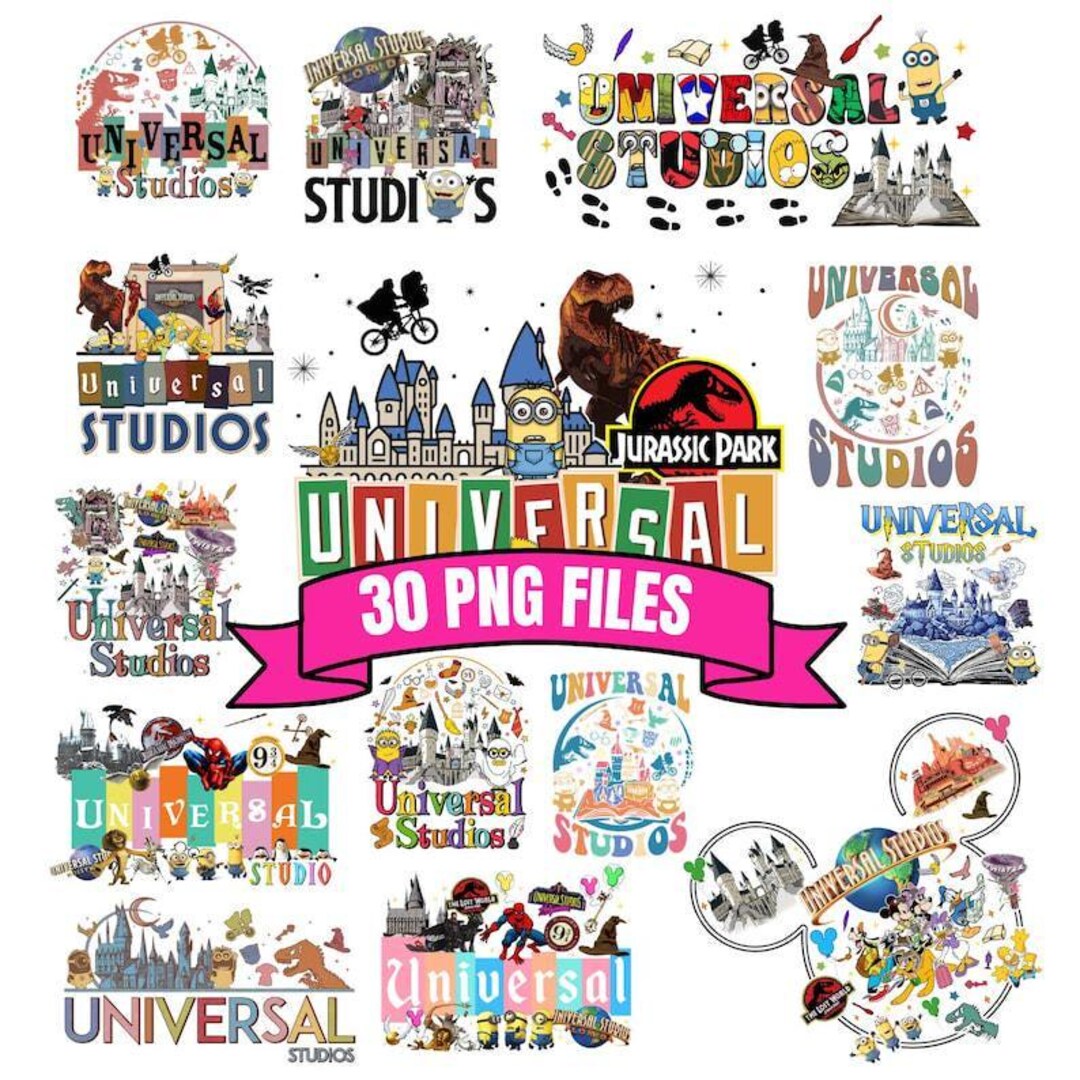30 Universal Studio 2025 Png Bundle, 2025 Family Trip Png, Universal ...