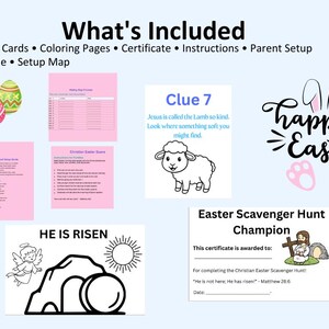 Christian Easter Scavenger Hunt for Kids | Resurrection Story Activity ...