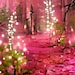 Pink Fairy Forest Digital Art Digital Painting Trees Abstract Artwork ...
