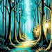 Wayward Path Digital Artwork Digital Art Painting Trees Forest Woodland ...