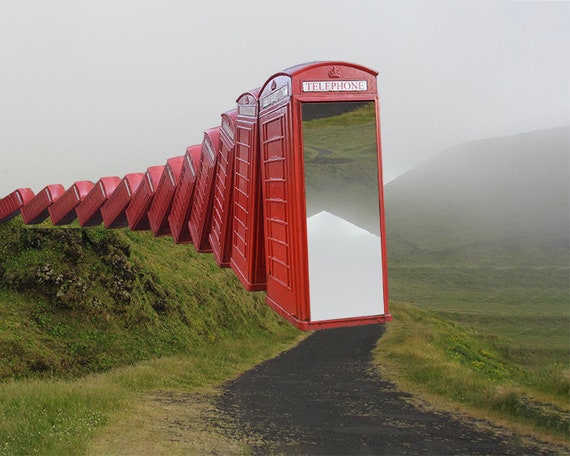 Telepath Collage Art Print Digital Art Print Surreal Art Phone - Etsy