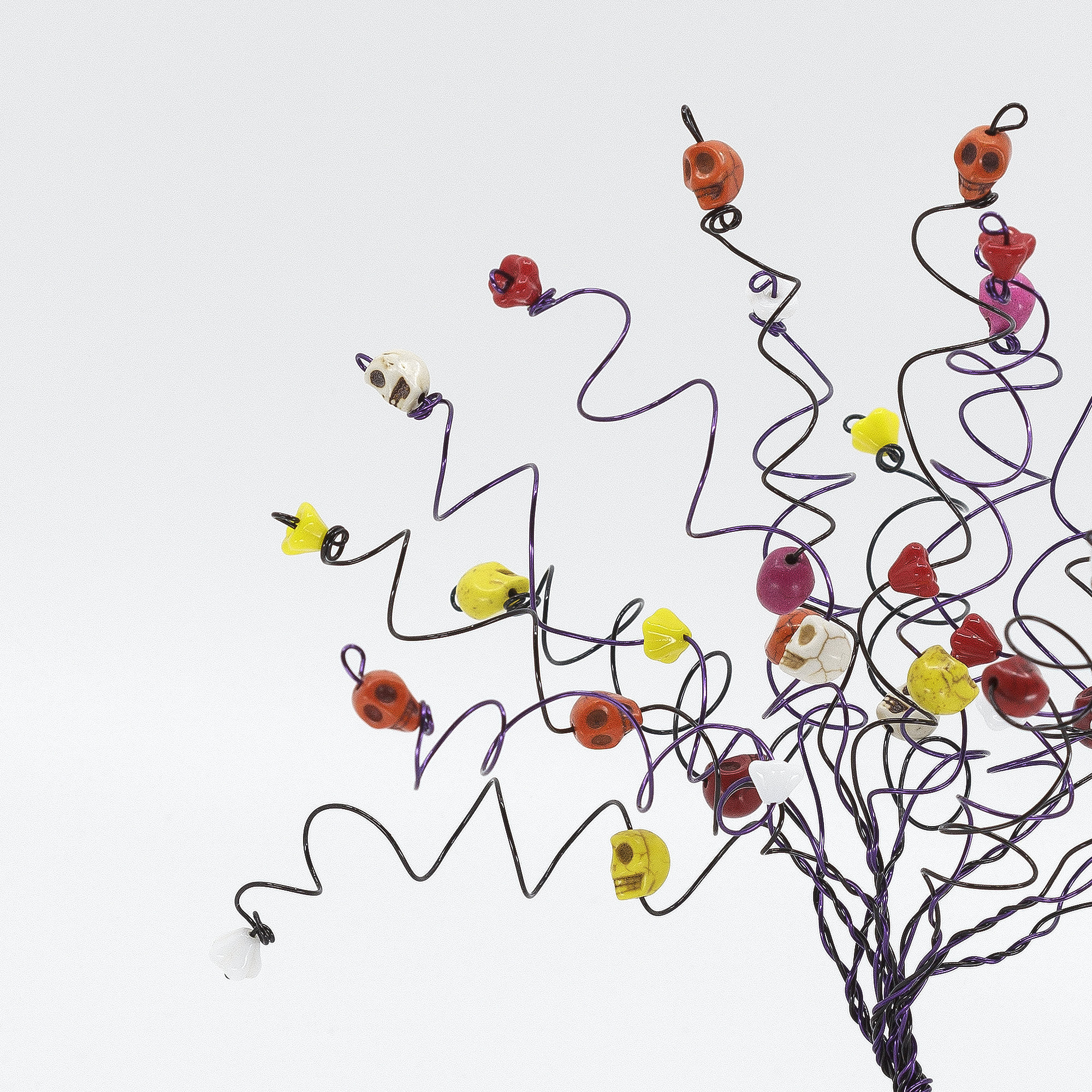 Day of the Dead Cake Topper Wire Tree Sculpture With Sugar Skulls - Etsy