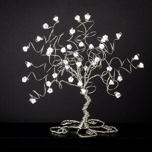 Magnolia Tree Wedding Cake Topper Wire Tree Sculpture With White ...