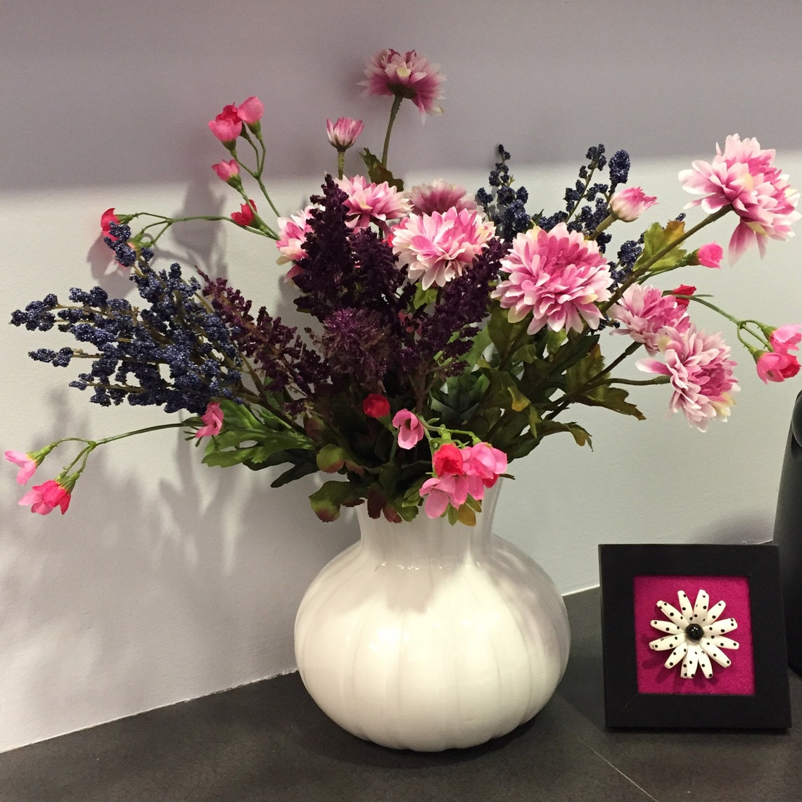 Spider Framed Brooch in Black Wood Frame Modern Vintage Home - Etsy