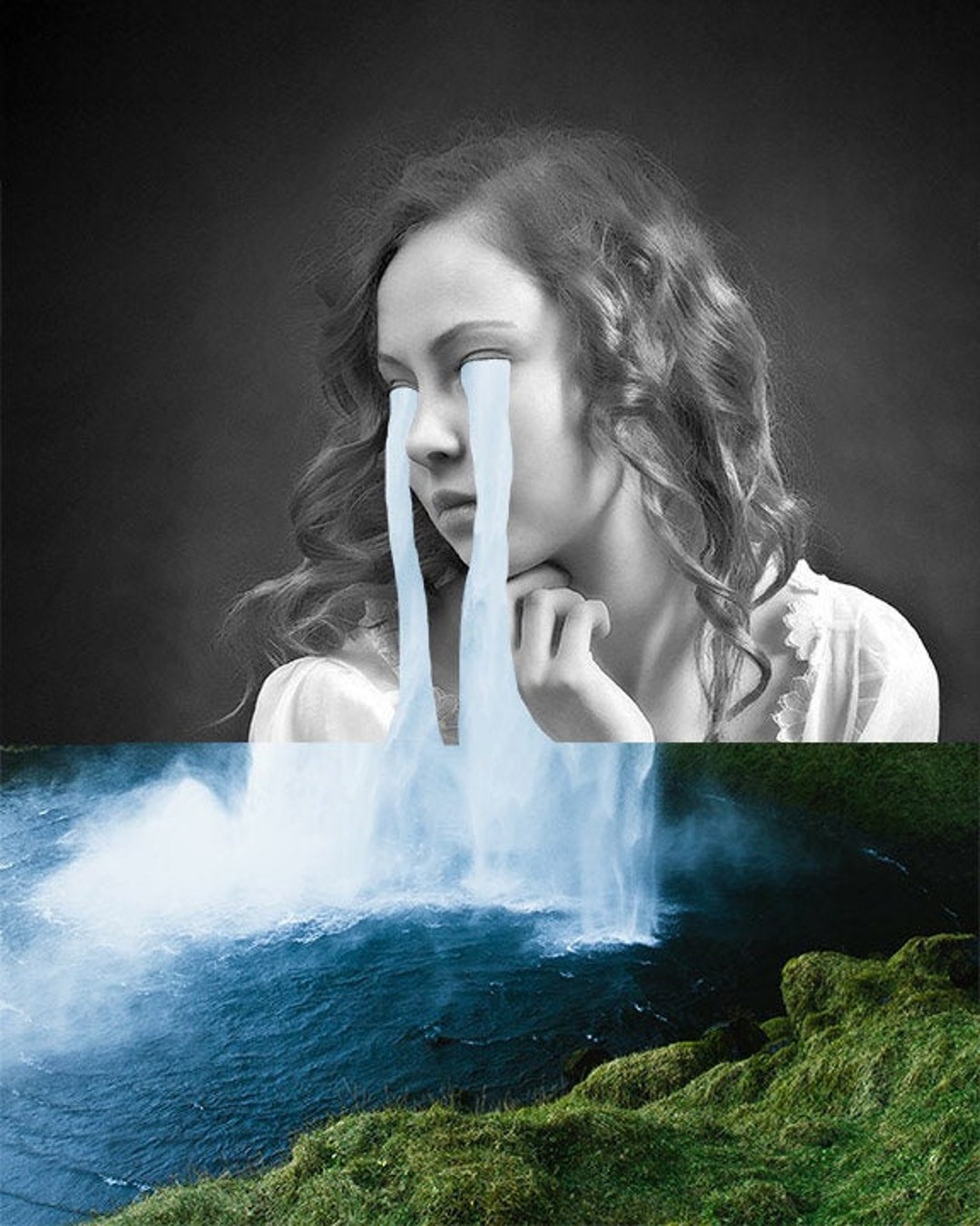 Collage Artwork Cry Me A River Art Digital Art Surreal Art Digital ...