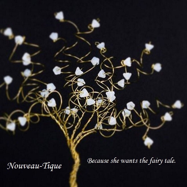 Magnolia Tree Wedding Cake Topper Wire Tree Sculpture with | Etsy