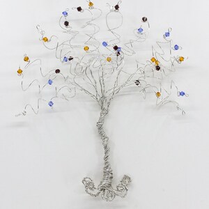 Tree of Life Wall Sculpture Custom Wire Tree Family Tree Wall Hanging ...