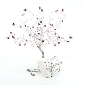 Custom Business Card Holder Wire Tree Sculpture in Any Colors - Etsy