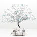 Custom Business Card Holder Wire Tree Sculpture in Any Colors - Etsy