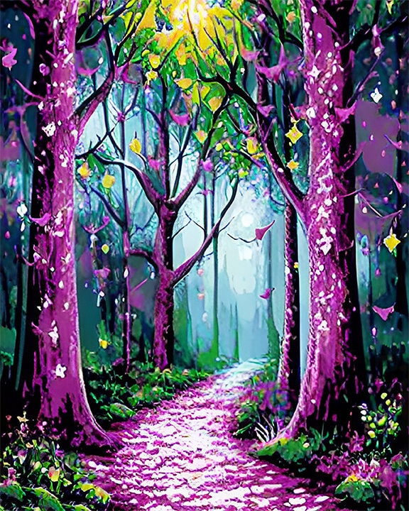 Wayward Path Digital Artwork Digital Art Painting Trees Forest Woodland ...