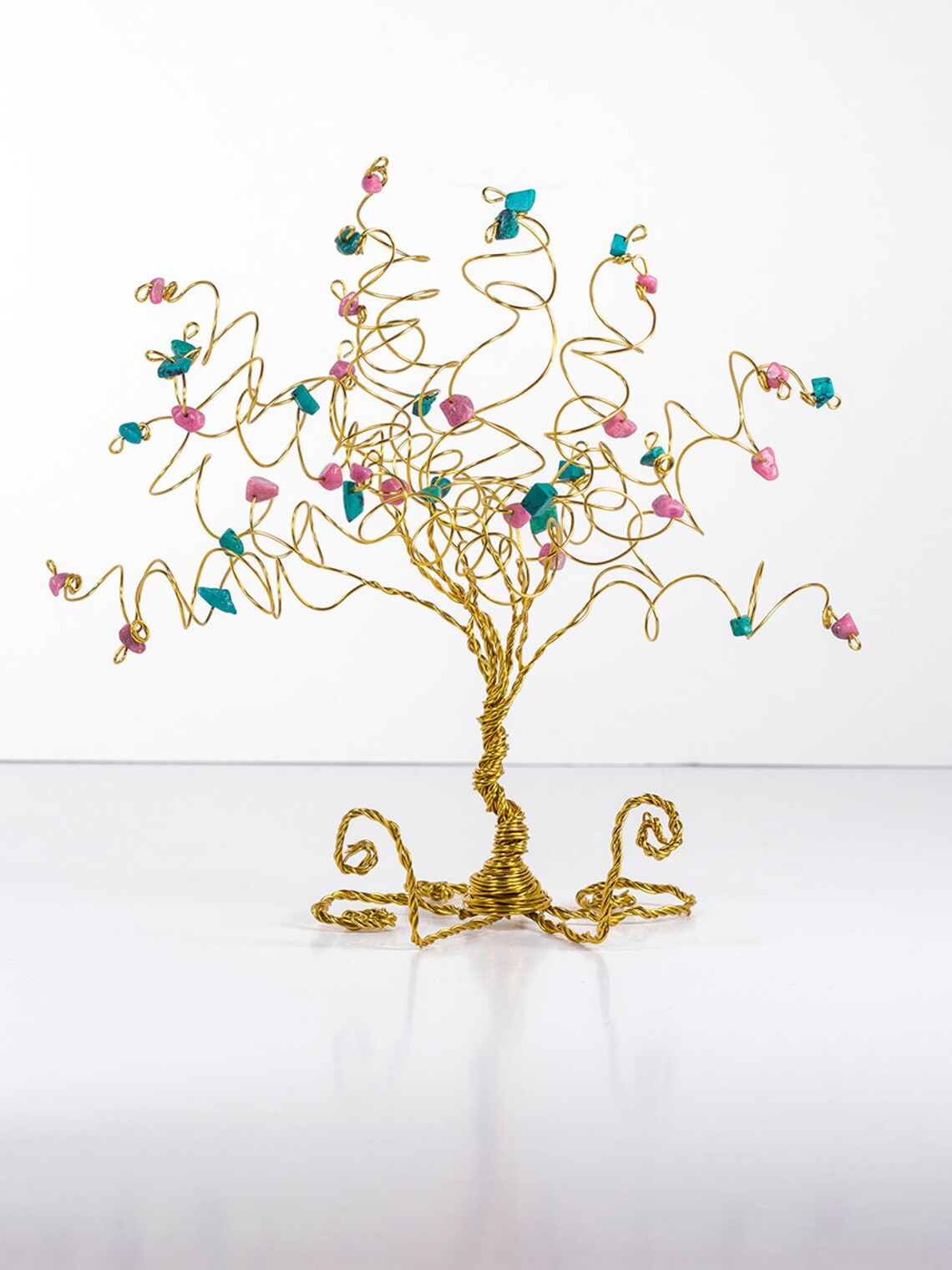 Custom Business Card Holder Wire Tree Sculpture in Any Colors | Etsy