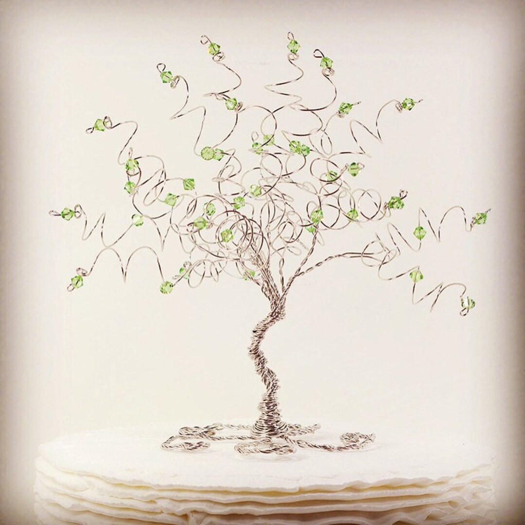 Tree Cake Topper Custom in Your Wedding Colors - Etsy